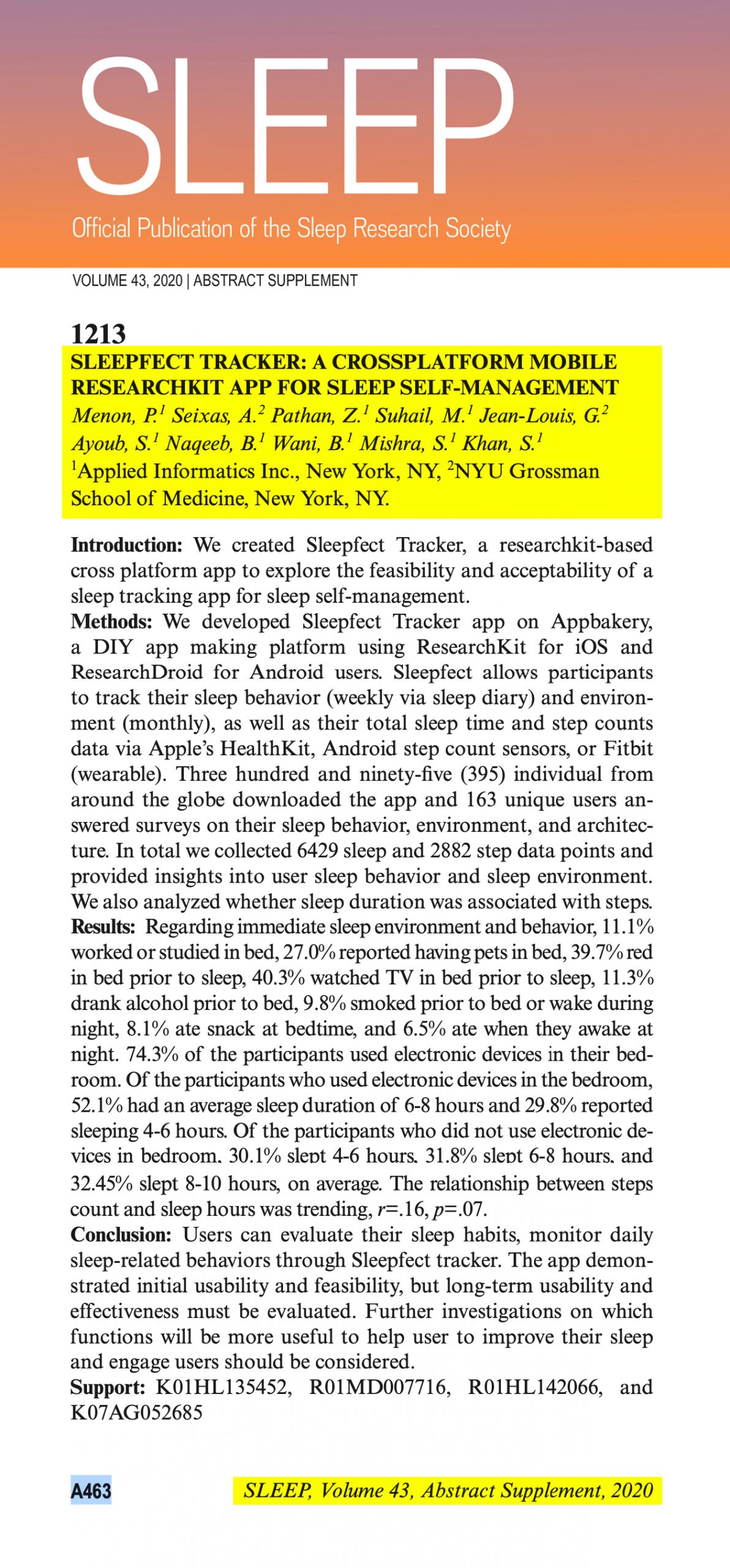 TrialX's Sleep Tracking and Self Management App gets published in SLEEP ...